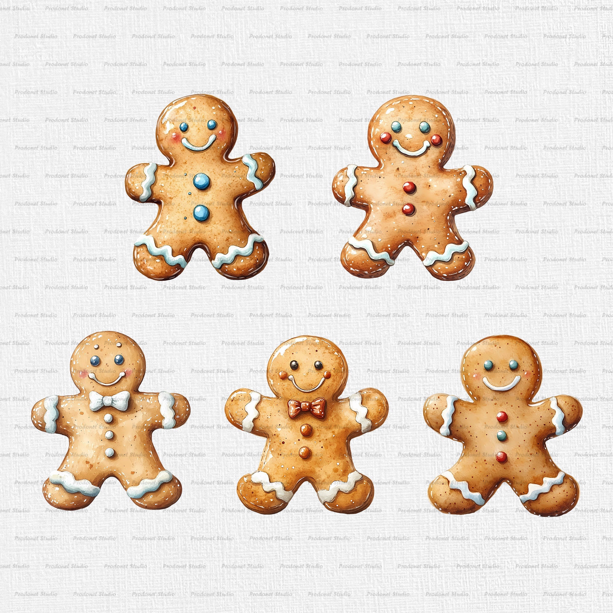 Christmas Gingerbread Man Cookie PNG, Instant Download, Commercial ...