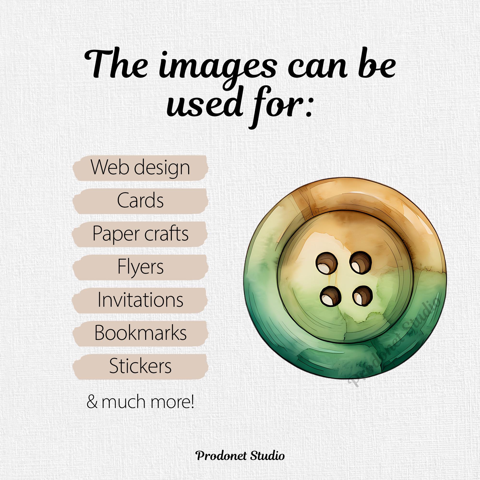 Watercolor Buttons PNG Clipart Bundle, Colorful Buttons Clipart PNG ...