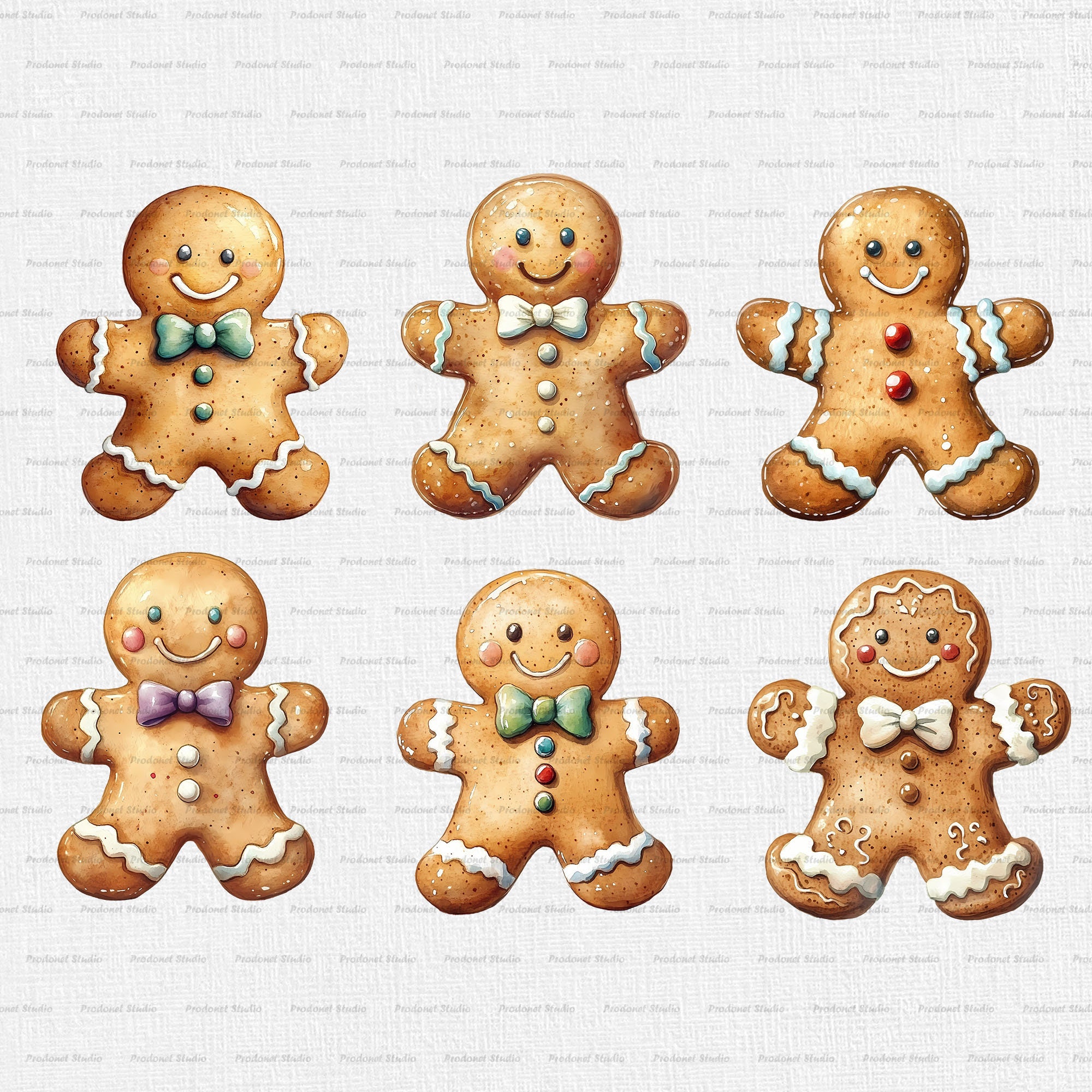 Christmas Gingerbread Man Cookie PNG, Instant Download, Commercial ...