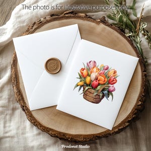 Watercolor Tulip PNG Clipart Bundle, Tulip Clipart, Floral Clipart ...