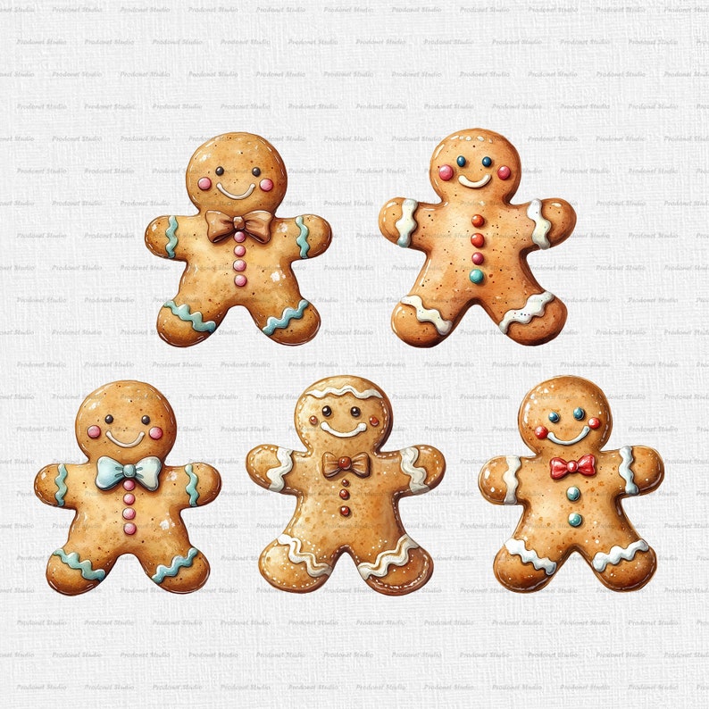 Christmas Gingerbread Man Cookie PNG, Instant Download, Commercial ...