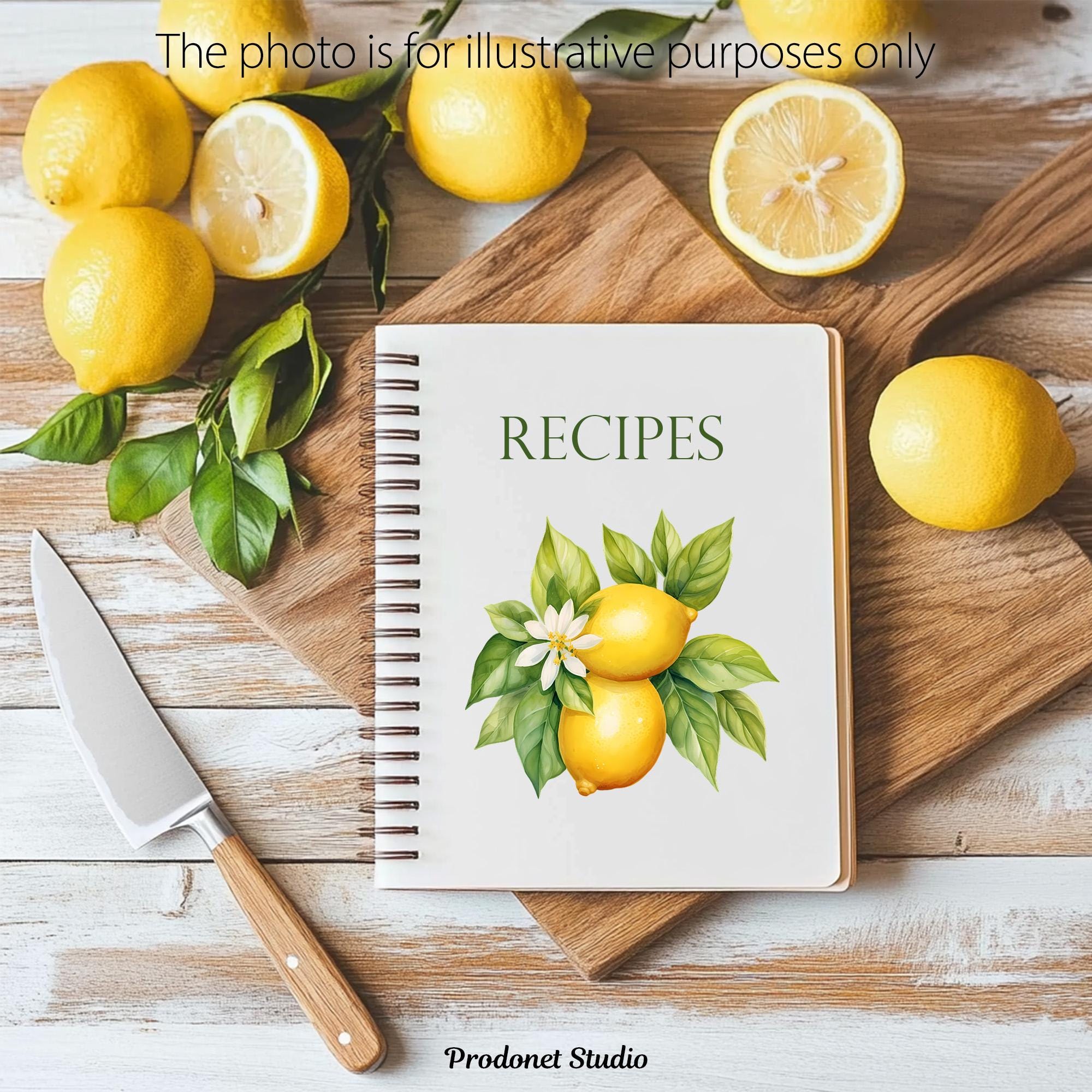 Watercolor Lemon PNG Clipart Bundle, Watercolor Lemons, Lime PNG ...