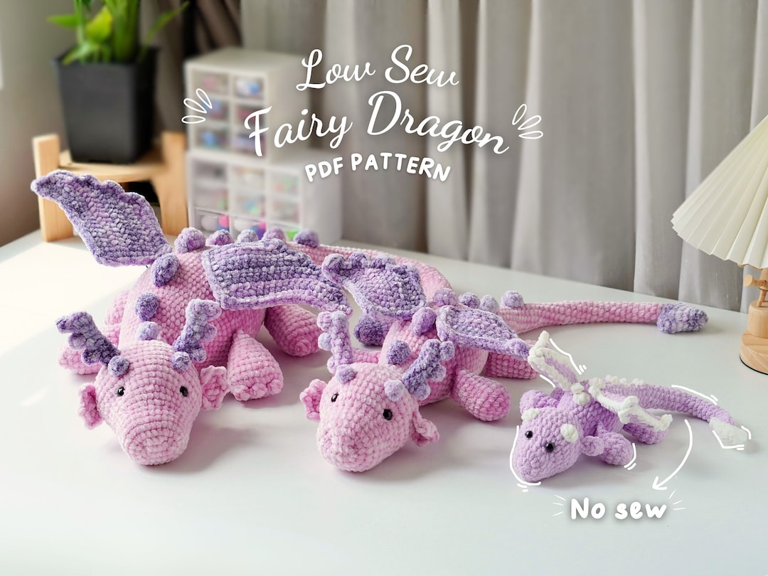 Fairy Dragon Amigurumi Crochet Pattern, Amigurumi Crochet Pattern, Crochet Dragon Pattern, PDF ...