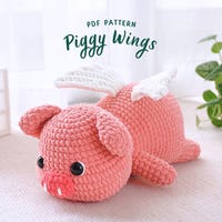 Crochet Pattern: Flying Pig - Etsy