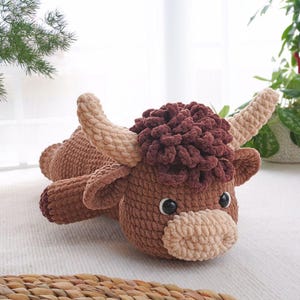 Cuddly Highland Cow Crochet Pattern, Amigurumi Crochet Pattern ...