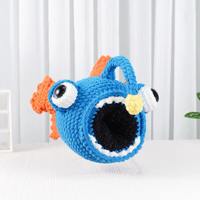Anglerfish Crochet Pattern, Ocean Animal Amigurumi Crochet Pattern ...