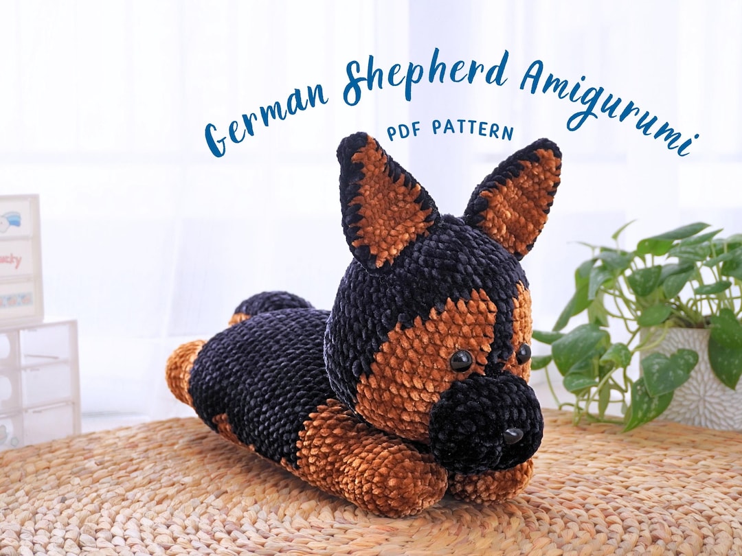 German Shepherd Crochet Pattern, Amigurumi Crochet Pattern,puppy ...