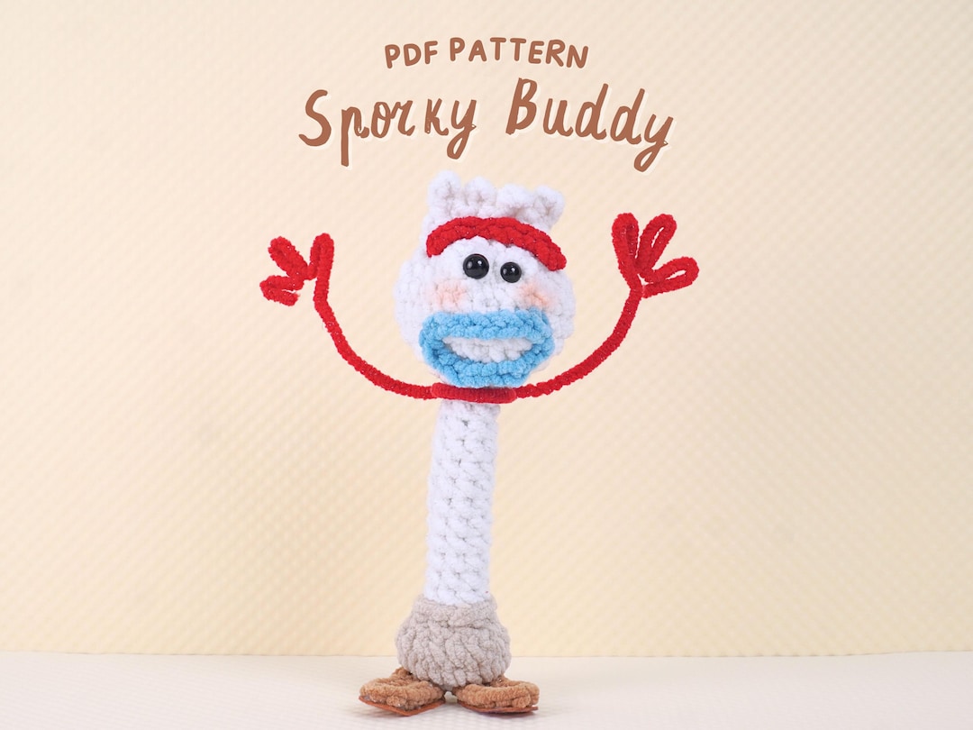 Sporky Buddy Crochet Pattern, Amigurumi Crochet Pattern, Stuffed Toy ...