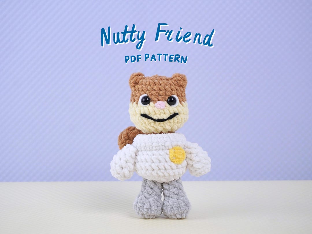 Nutty Friend Crochet Pattern, Amigurumi Crochet Pattern, Stuffed Toy Crochet Pattern, Toy ...
