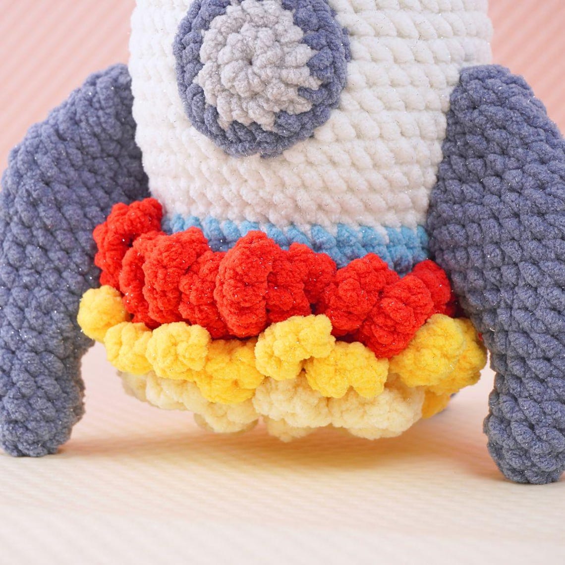 Spaceship Crochet Pattern, Low Sew Amigurumi Crochet Patterns ...