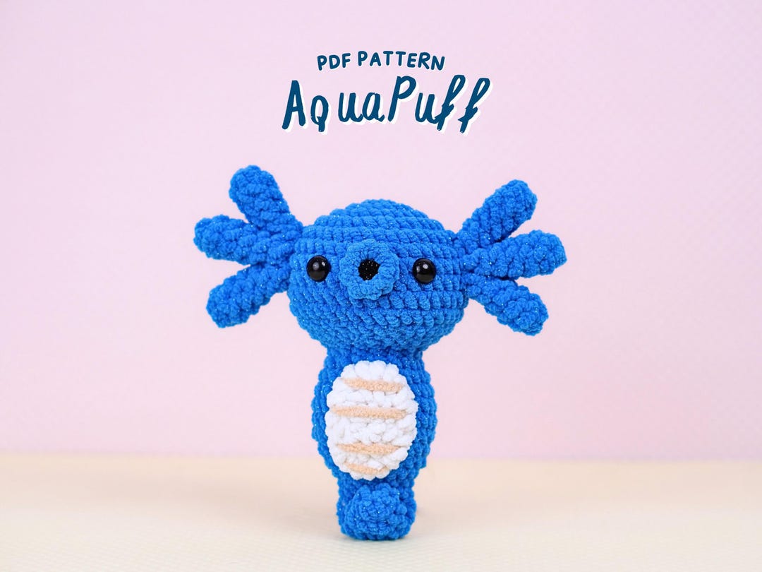 Aquapuff Crochet Pattern, Stuffed Animal Crochet Pattern, Amigurumi ...
