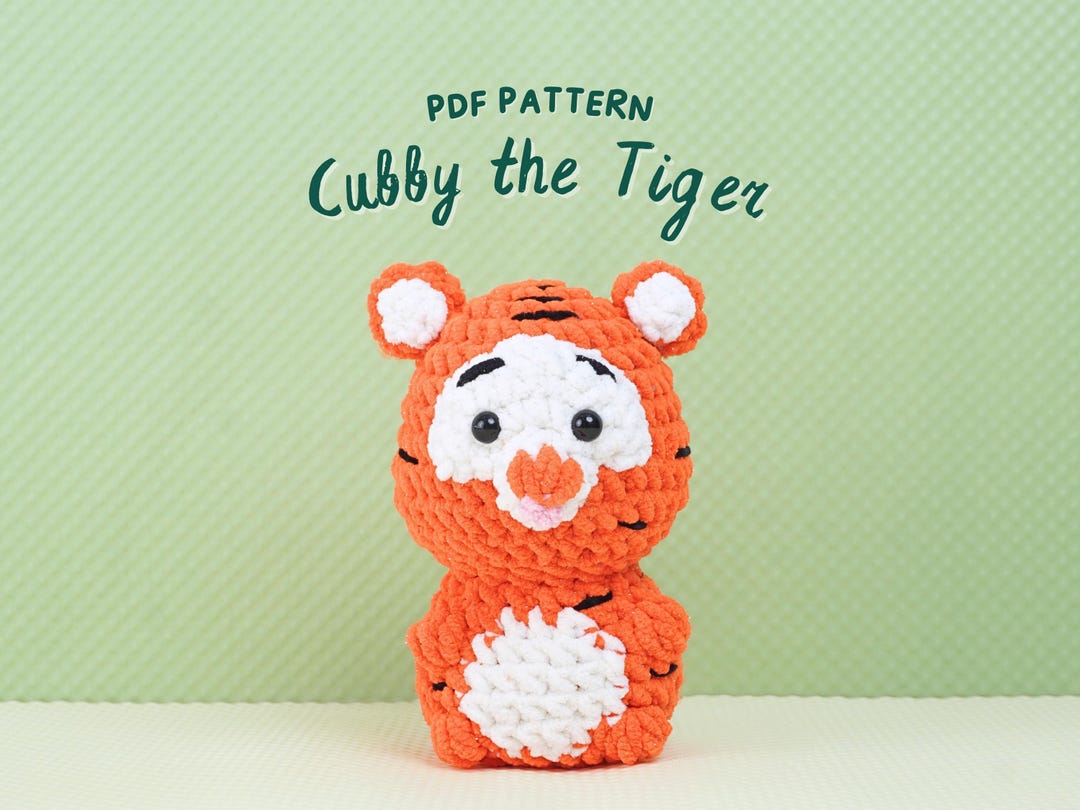 Cubby the Tiger Crochet Pattern, Amigurumi Crochet Pattern, Stuffed ...