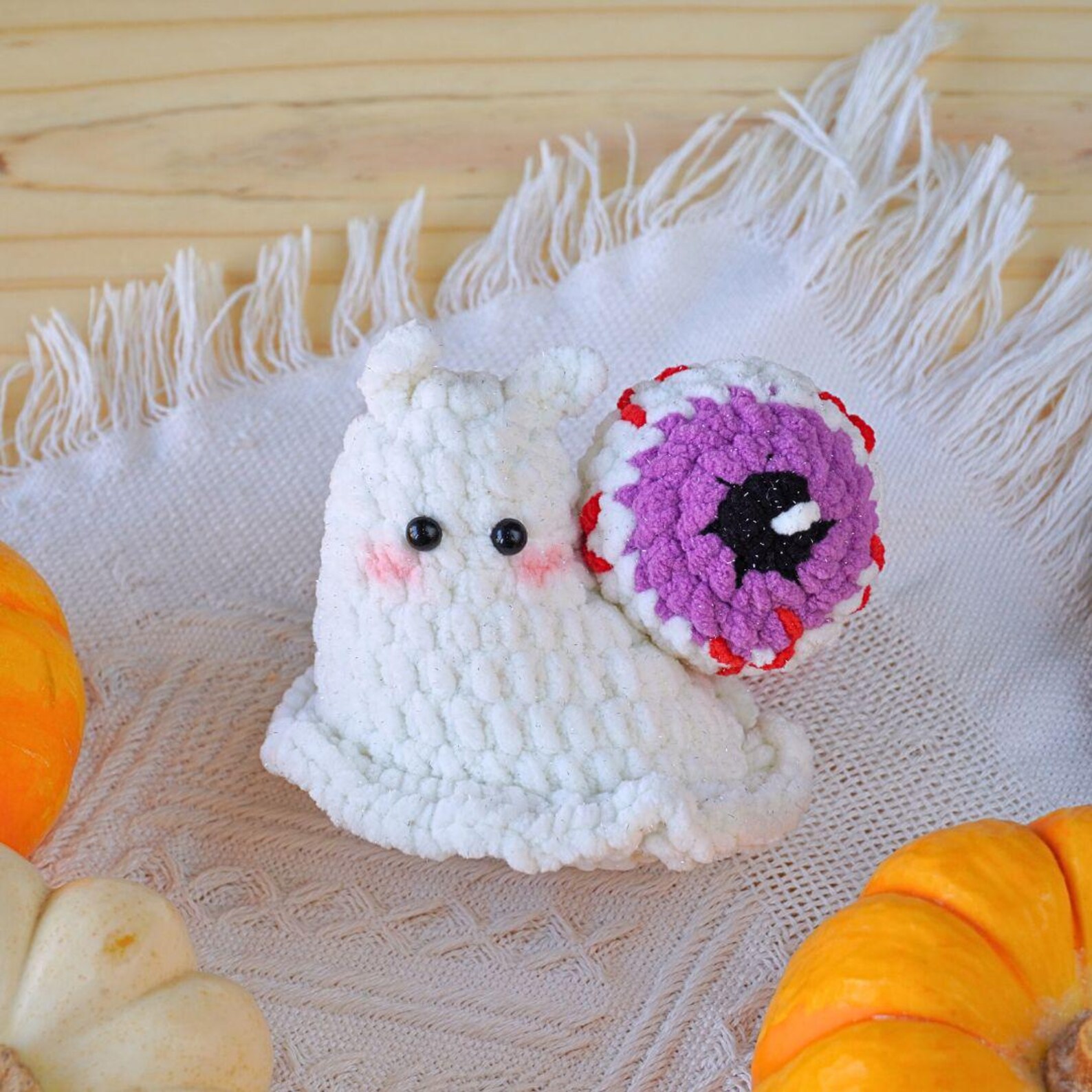 Spooky Snail Surprise Crochet Pattern, Halloween Snail and Cauldron ...