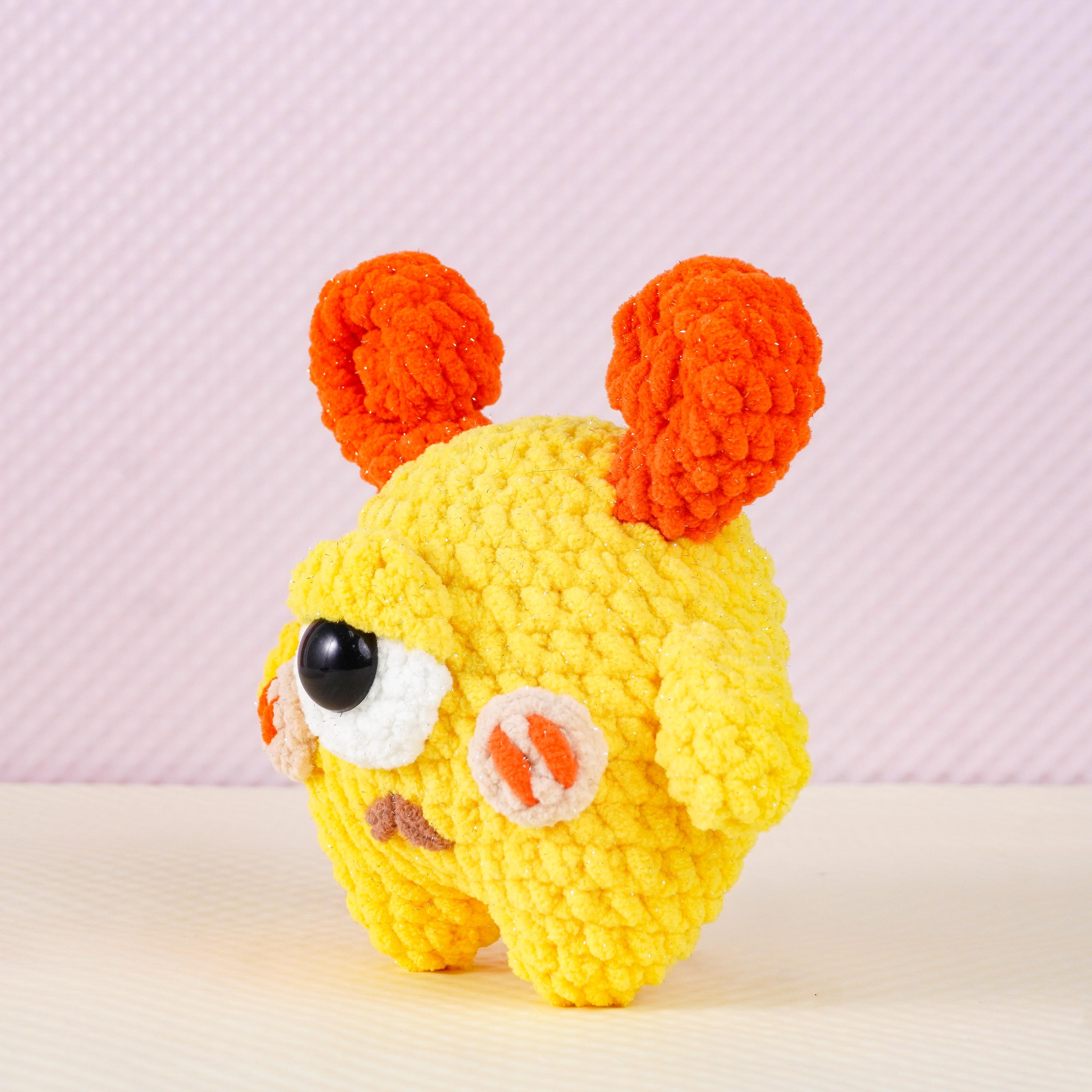 Colorful Monster Crew Crochet Patterns Bundle, Yellow Monster Pattern ...
