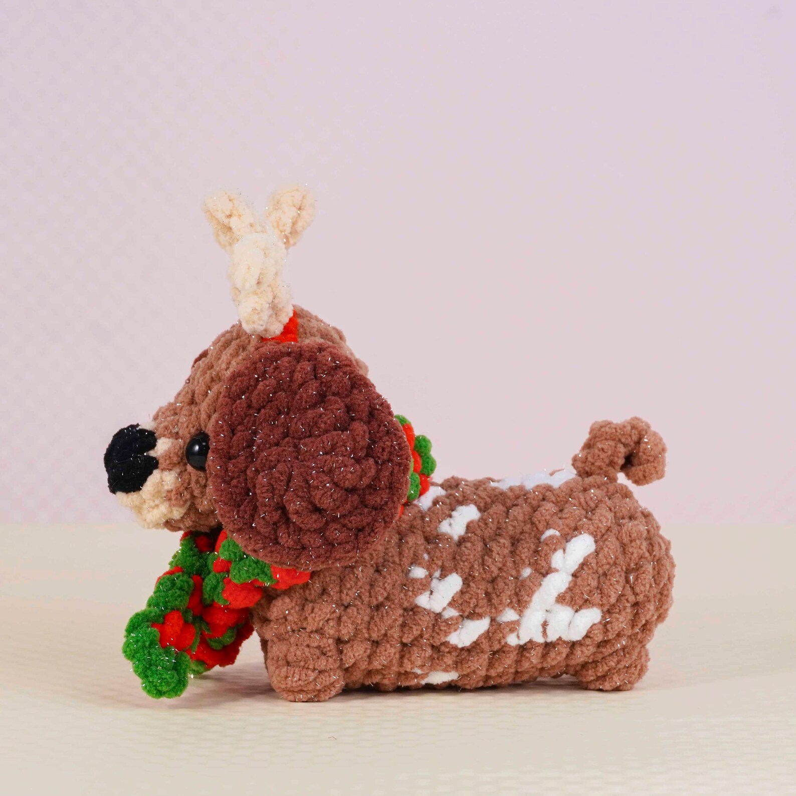 Little Holiday Dachshunds Crochet Patterns Bundle, Dachshund Dog Santa ...