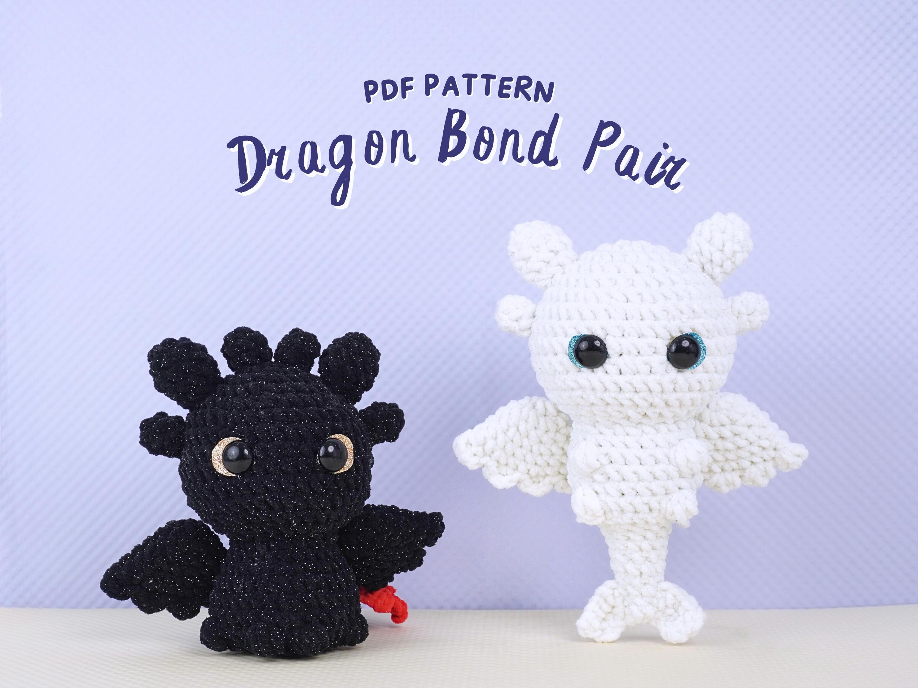 Dragon Bond Pair Crochet Patterns, Stuffed Animal Crochet Pattern ...