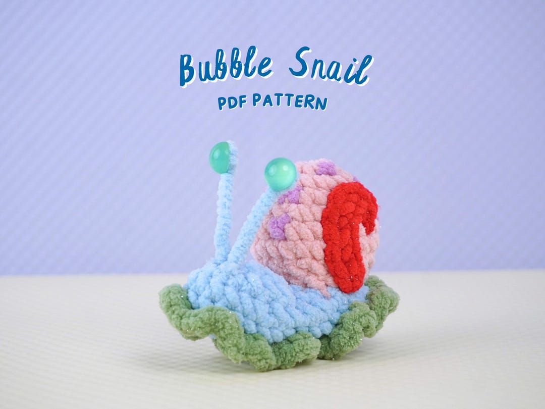 Bubble Snail Crochet Pattern, Amigurumi Crochet Pattern, Stuffed Toy ...
