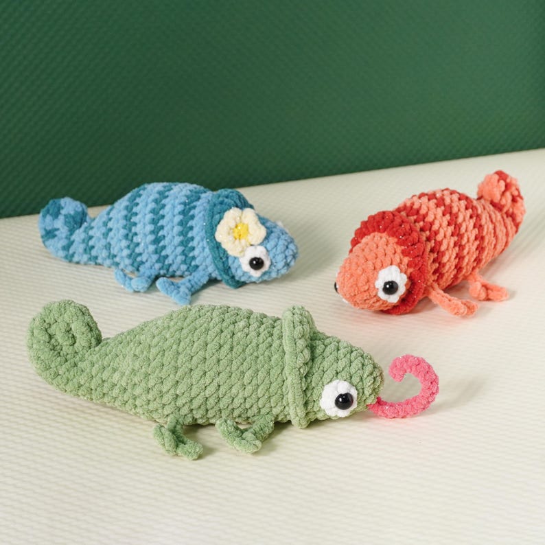 Gus the Gecko Low Sew Crochet Pattern, Amigurumi Crochet Pattern ...