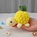 Pineapple Turtles Crochet Pattern, Fruit Turtles Amigurumi Set, No Sew ...