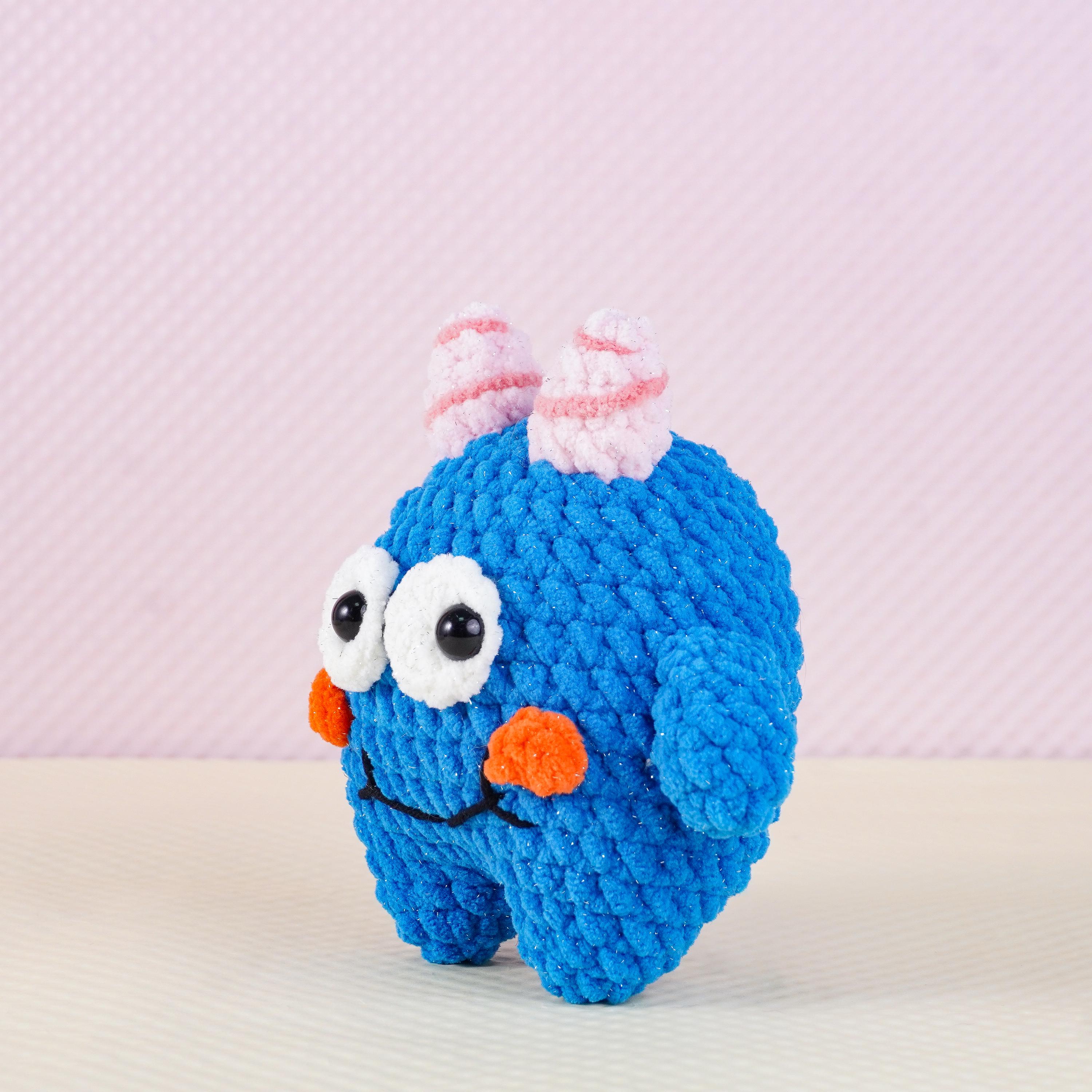 Colorful Monster Crew Crochet Patterns Bundle, Yellow Monster Pattern ...