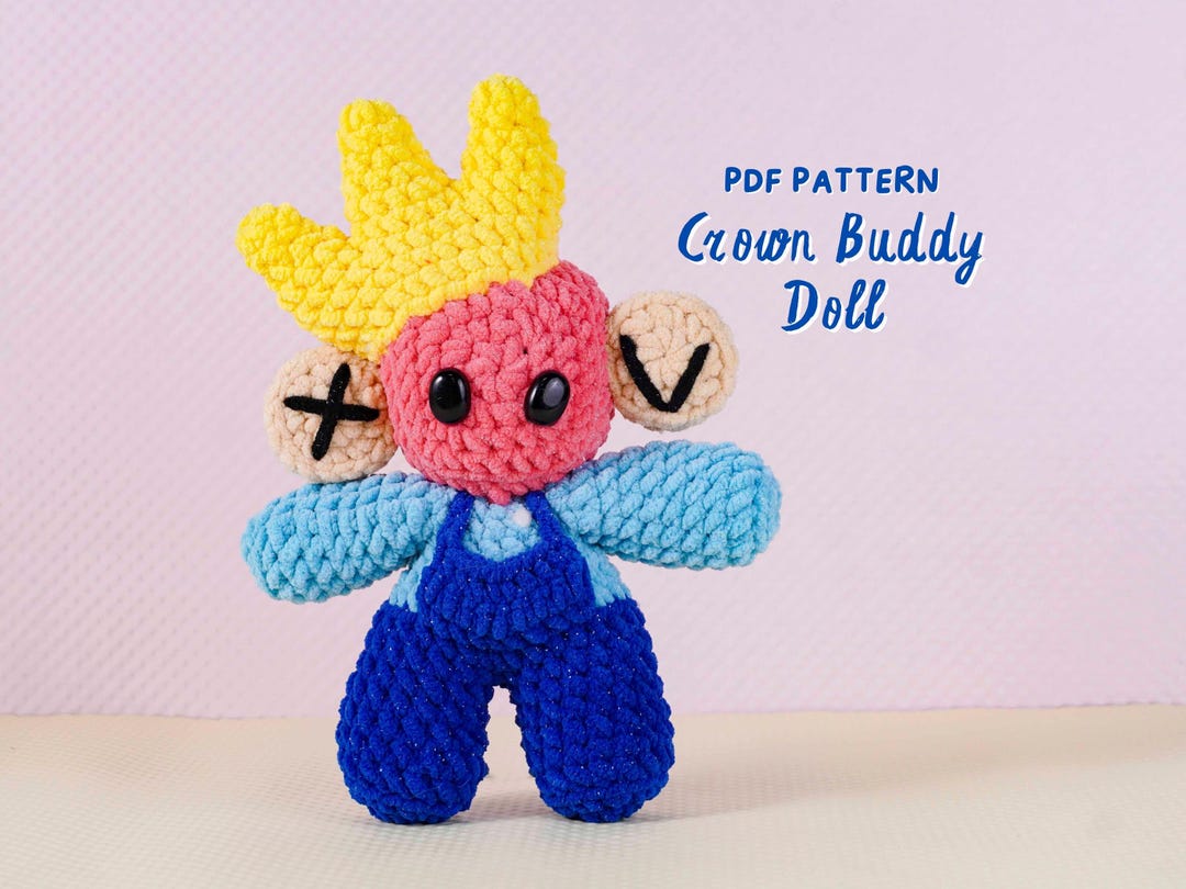 Crown Buddy Doll Crochet Pattern, Amigurumi Crochet Pattern, Stuffed ...