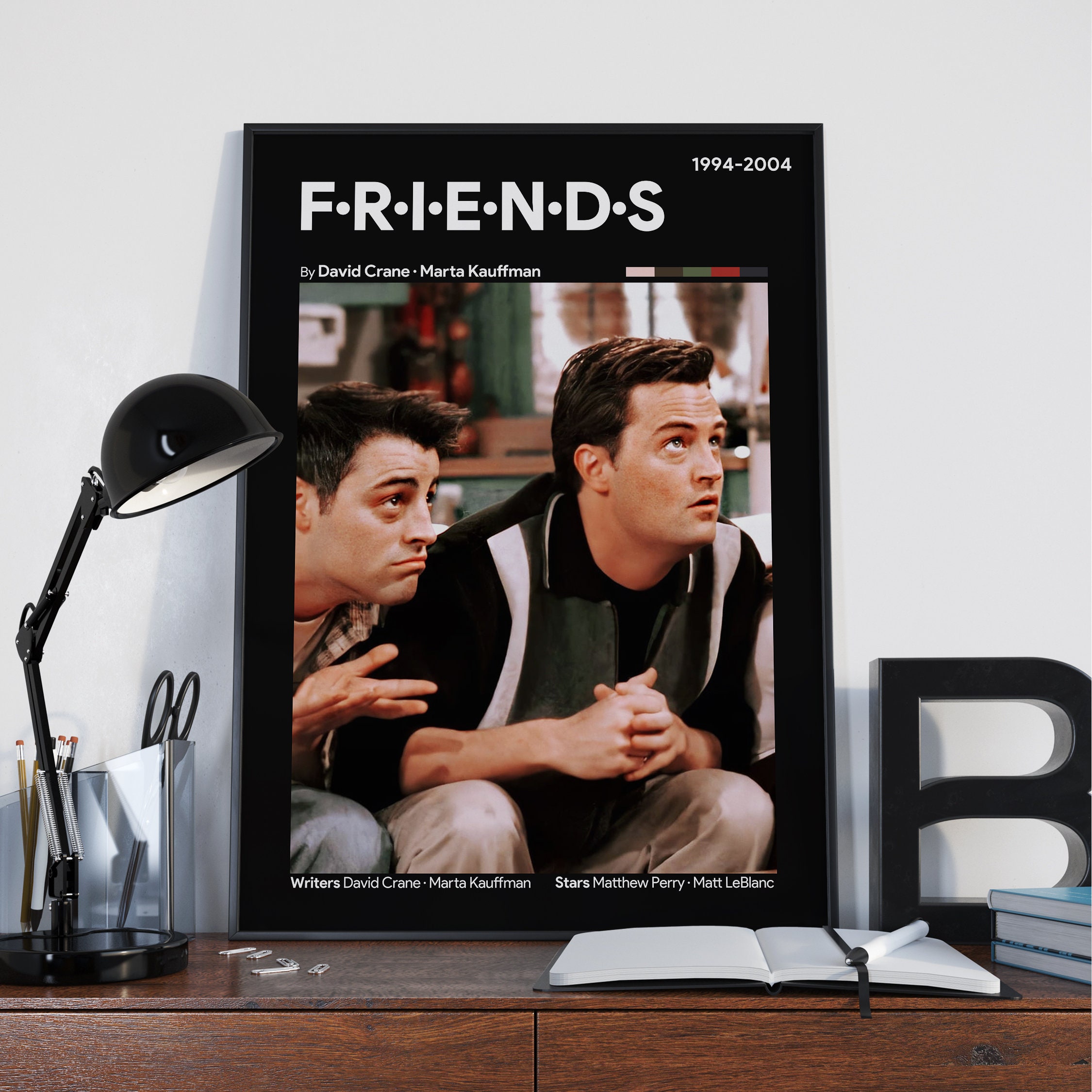 Friends Poster, Chandler Bing Poster, 3 Color Option, Modern Art Print ...