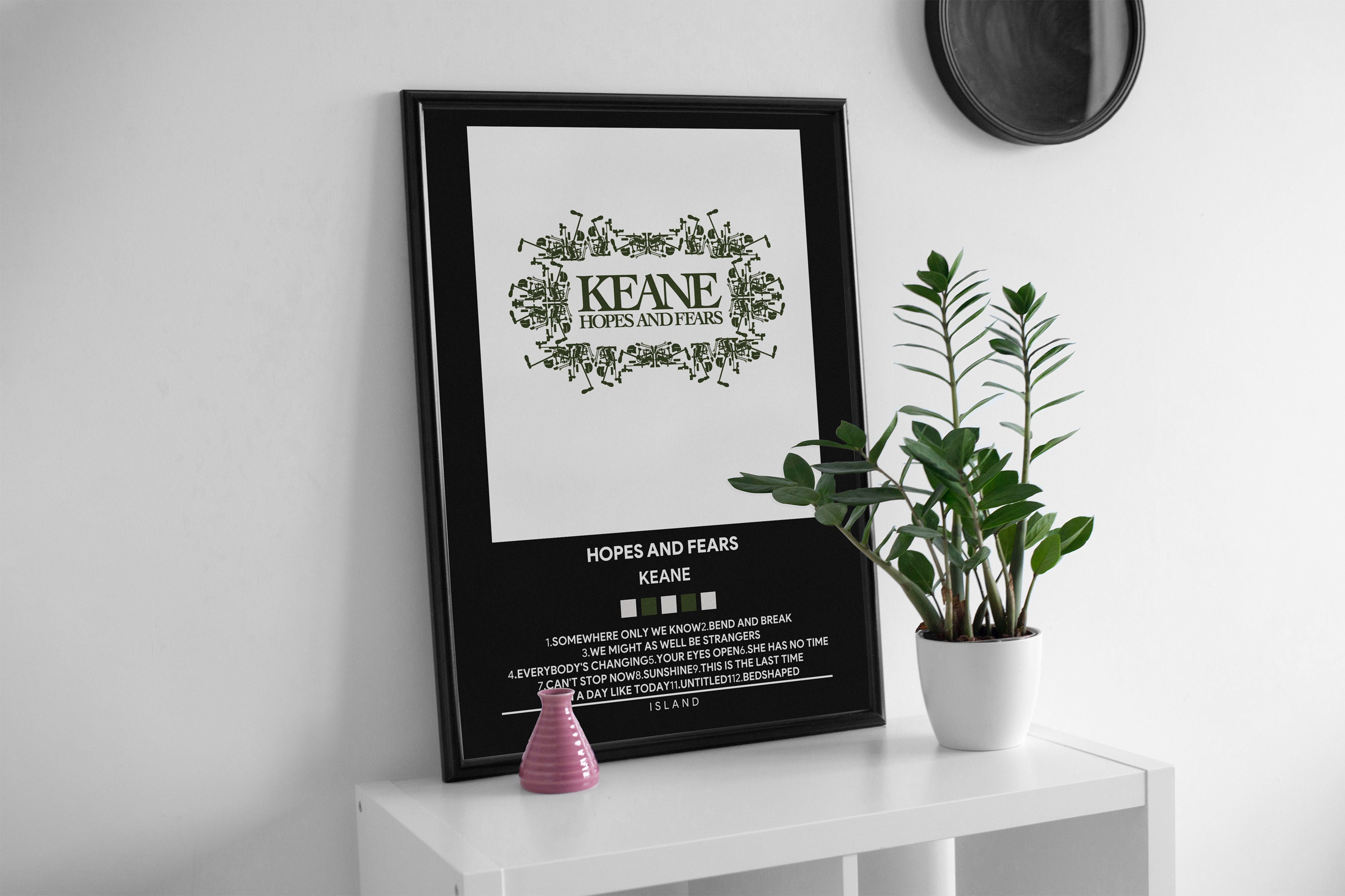 Keane Hopes and Fears Album Cover Poster, Keane Album Poster Print ...