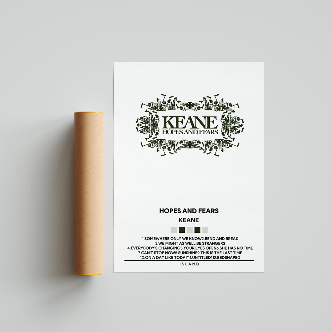 Keane Hopes and Fears Album Cover Poster, Keane Album Poster Print ...