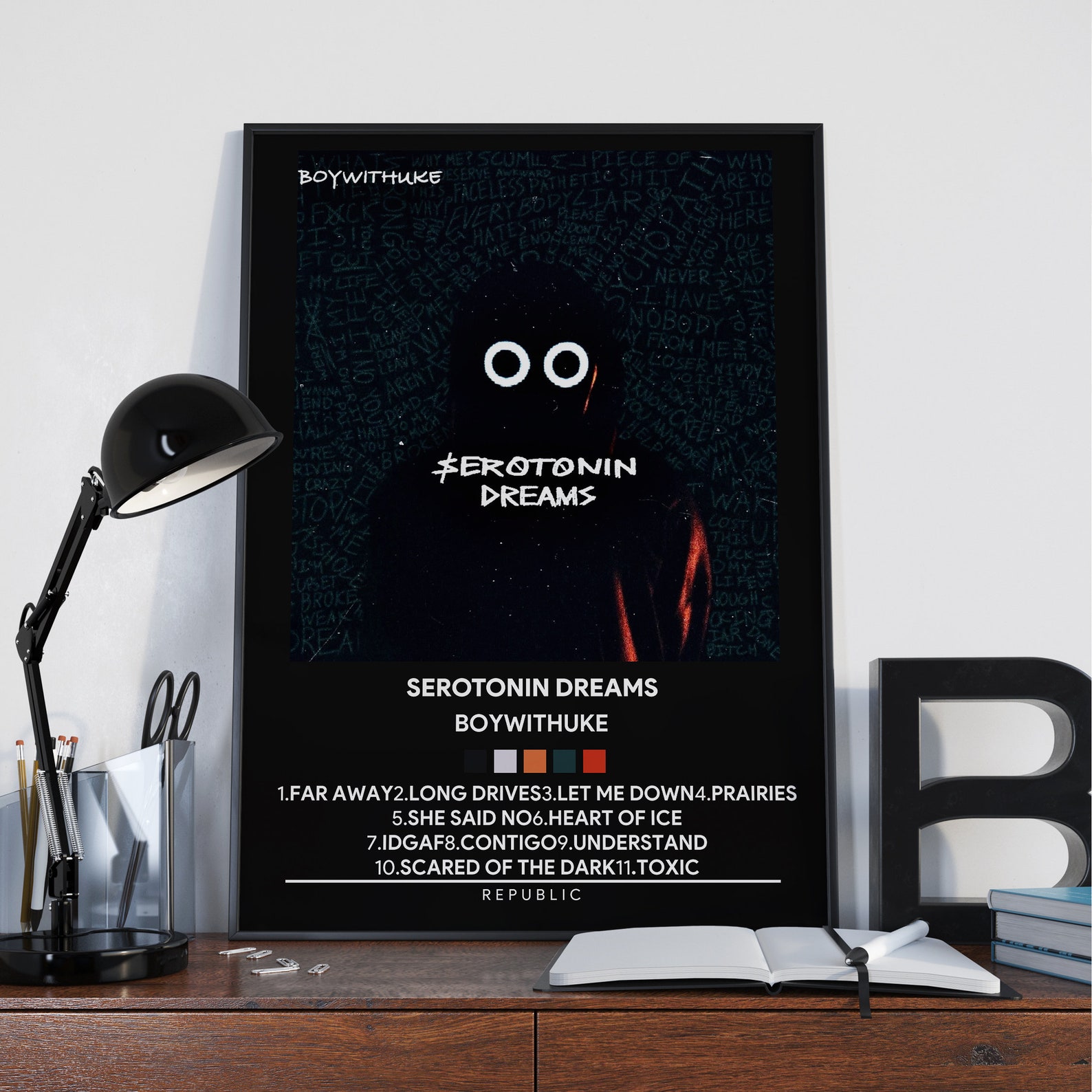 Boywithuke Serotonin Dreams Album Cover Poster, Boywithuke Poster Print ...