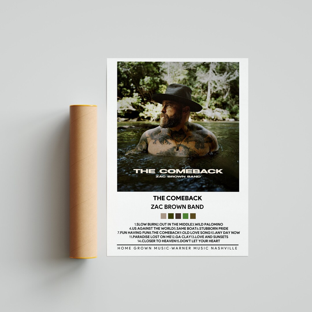 Zac Brown Band the Comeback Album Cover Poster, Zac Brown Band Album ... Zac Brown Band the Comeback Album Cover Poster, Zac Brown Band Album ...