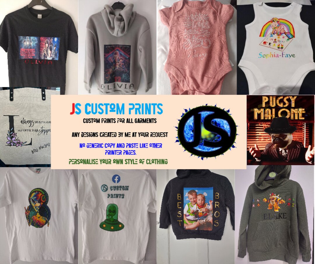 Fully Customisable Clothing - Etsy