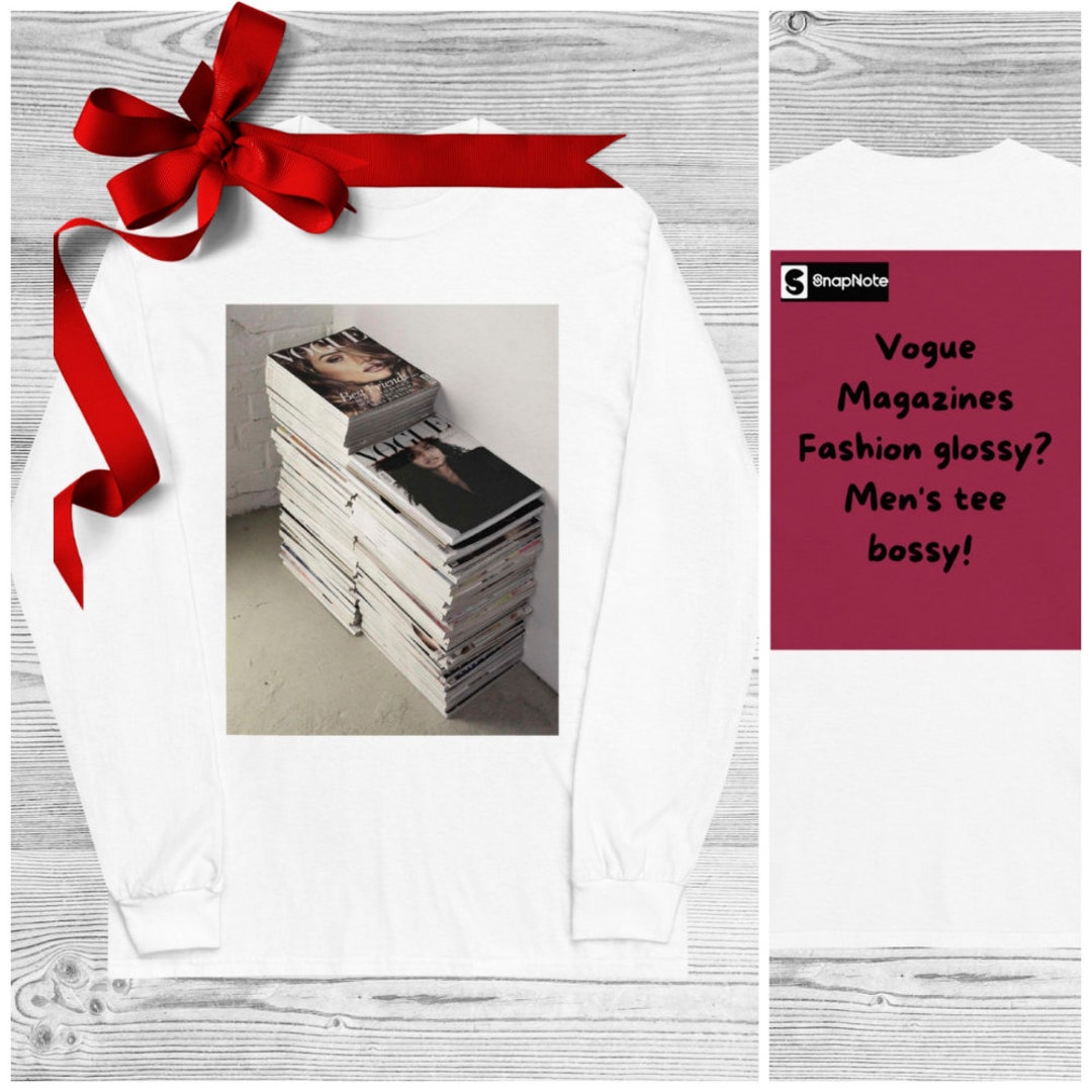 T-shirt Vogue Fashion Magazines Snap Longue Sleeve Retro - Etsy