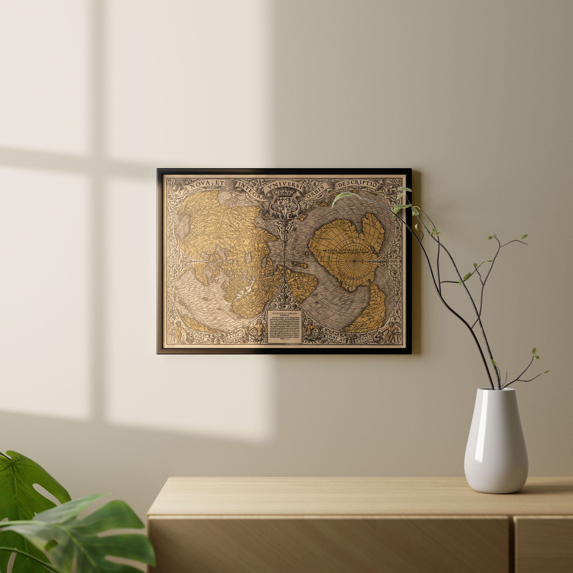 Noua,oronce Finé,the Oronteus Finaeus Map of the World 1531 World Map ...