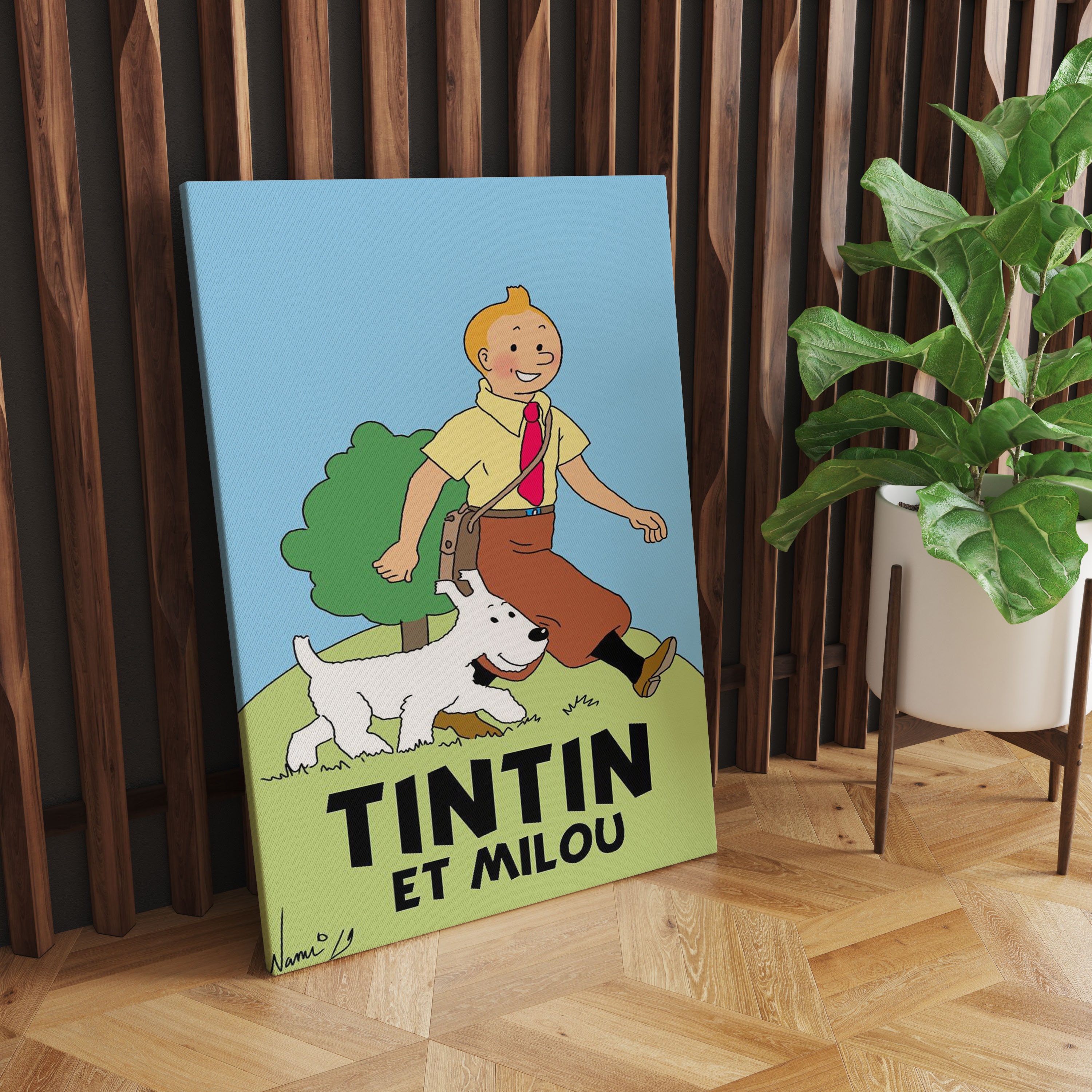 Tintin and Snowy Art,tintin, Milo, Professor Scene,kids Room, Home ...