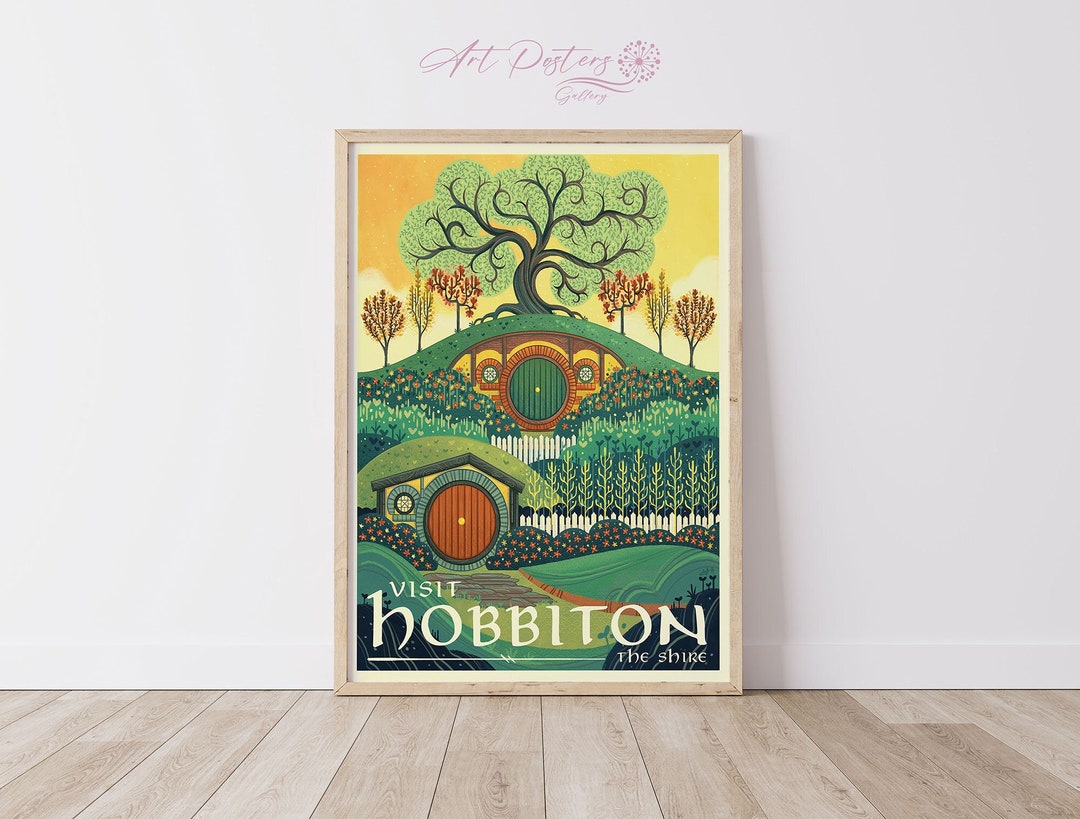 Hobbiton,lord of the Rings Poster,lord of the Rings Wall Art,movie ...