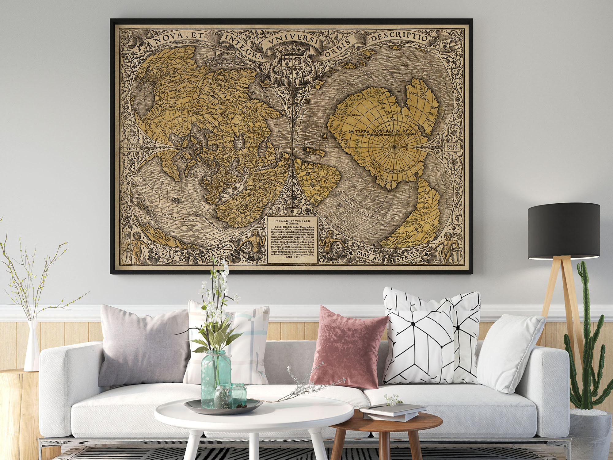 Noua,oronce Finé,the Oronteus Finaeus Map of the World 1531 World Map ...