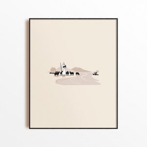 Psalm 23 the Lord is My Shepherd | Beige Boho Tan Modern Minimalist ...