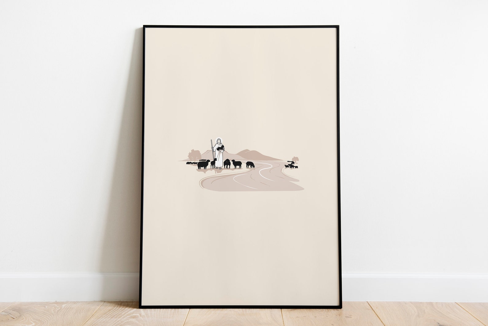 Psalm 23 the Lord is My Shepherd | Beige Boho Tan Modern Minimalist ...