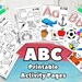 ABC Coloring Pages for Kids - Cute Kawaii ABC Printable PDF - Preschool ...