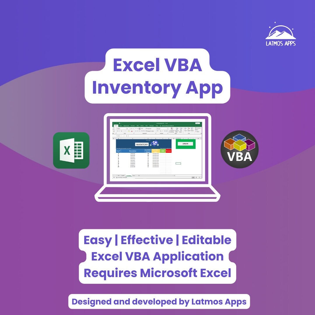 Aplicación de inventario Excel VBA - Etsy España