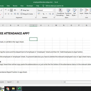 Excel VBA Employee Attendance App - Etsy