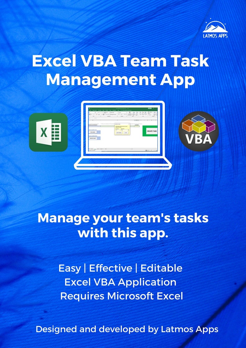 Excel VBA Team Task Management App - Etsy