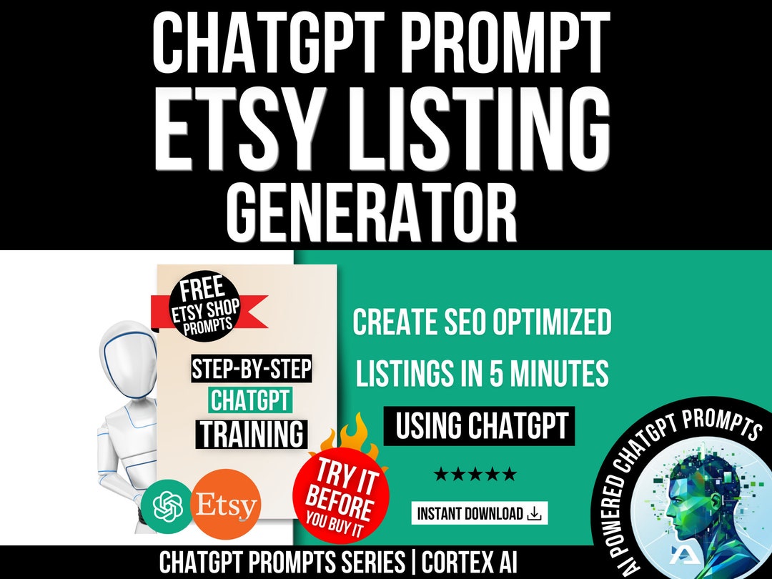 Chatgpt SEO Etsy Listing Generator, How to Rank on Etsy, Boost Your ...