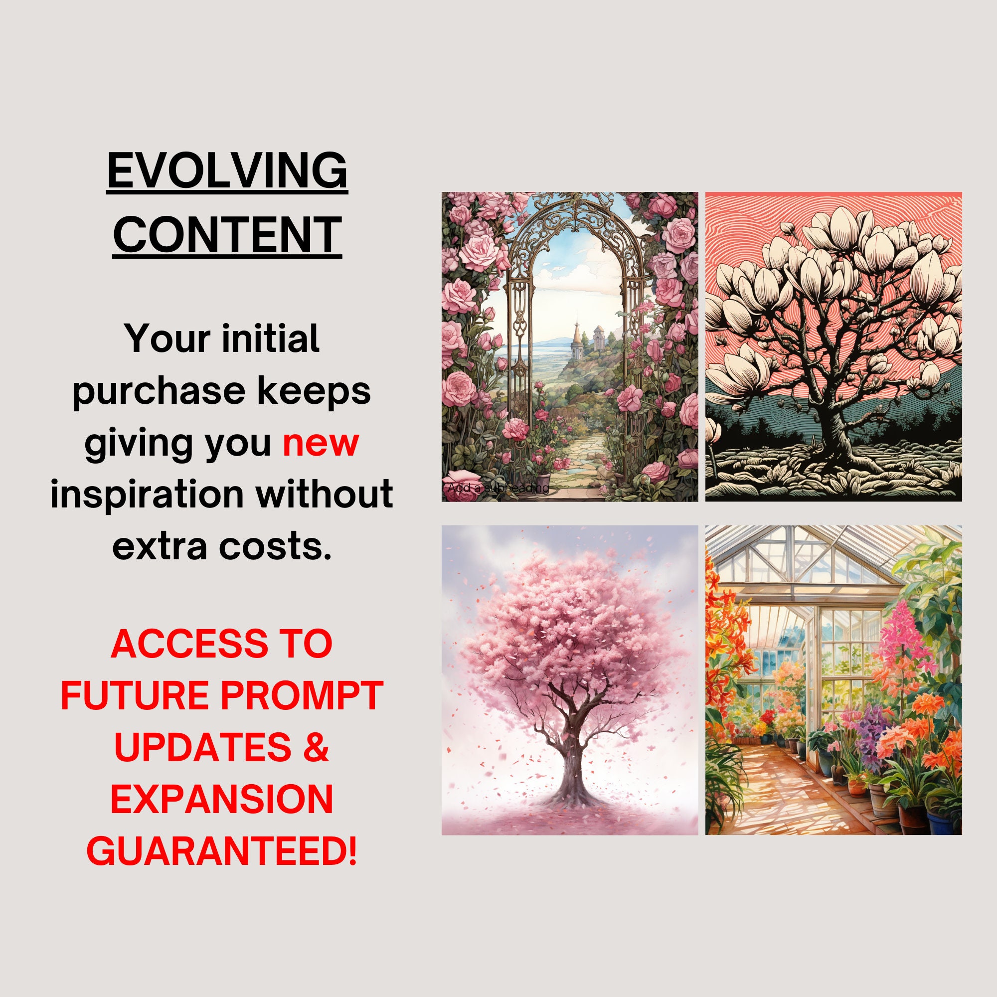 220 Midjourney Floral & Botanical Prompts With Resell Rights, AI Art ...