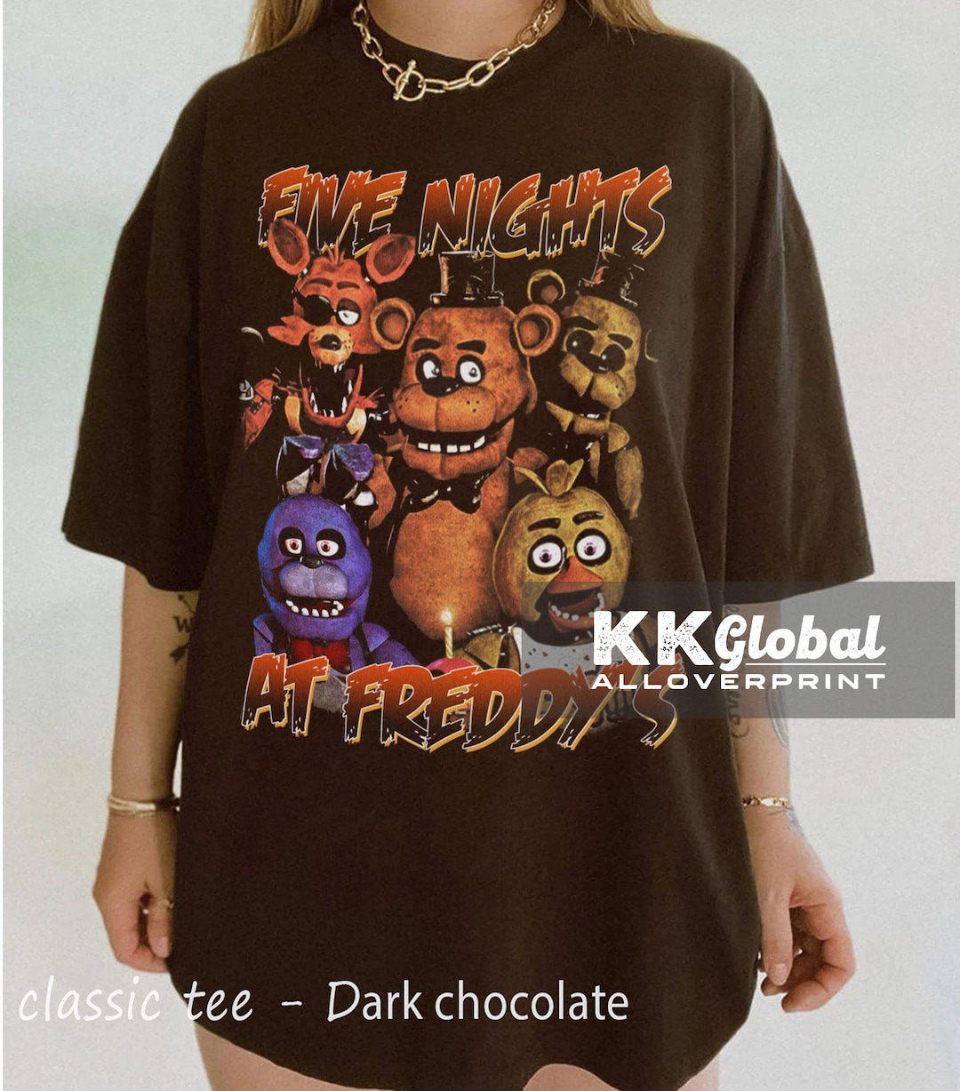 Limited Five Nights at Freddy's Vintage T-shirt FNAF - Etsy