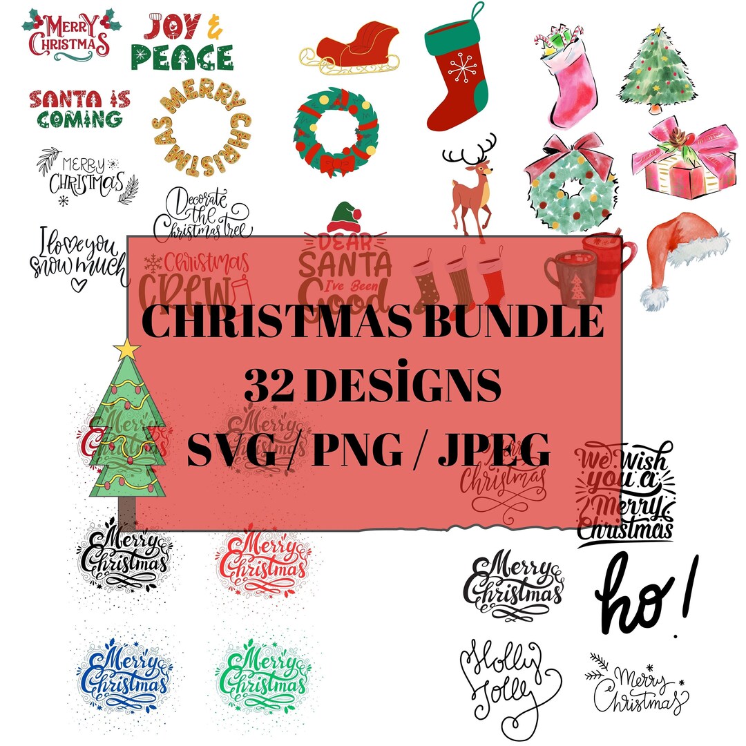 Winter SVG Bundle, Christmas Svg, Winter Svg, Santa Svg, Christmas ...