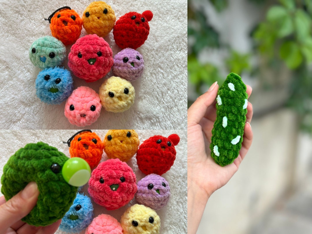 Bundle Crochet Stress Blob Pattern and Pickle Crochet Pattern Amigurumi ...