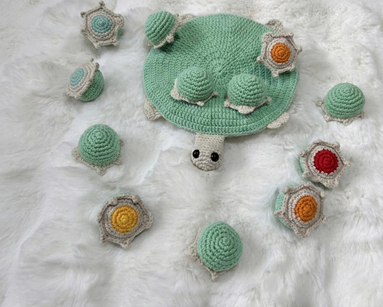 Turtle Memory Game Crochet Pattern Matching Game (PDF + Video Tutorial ...