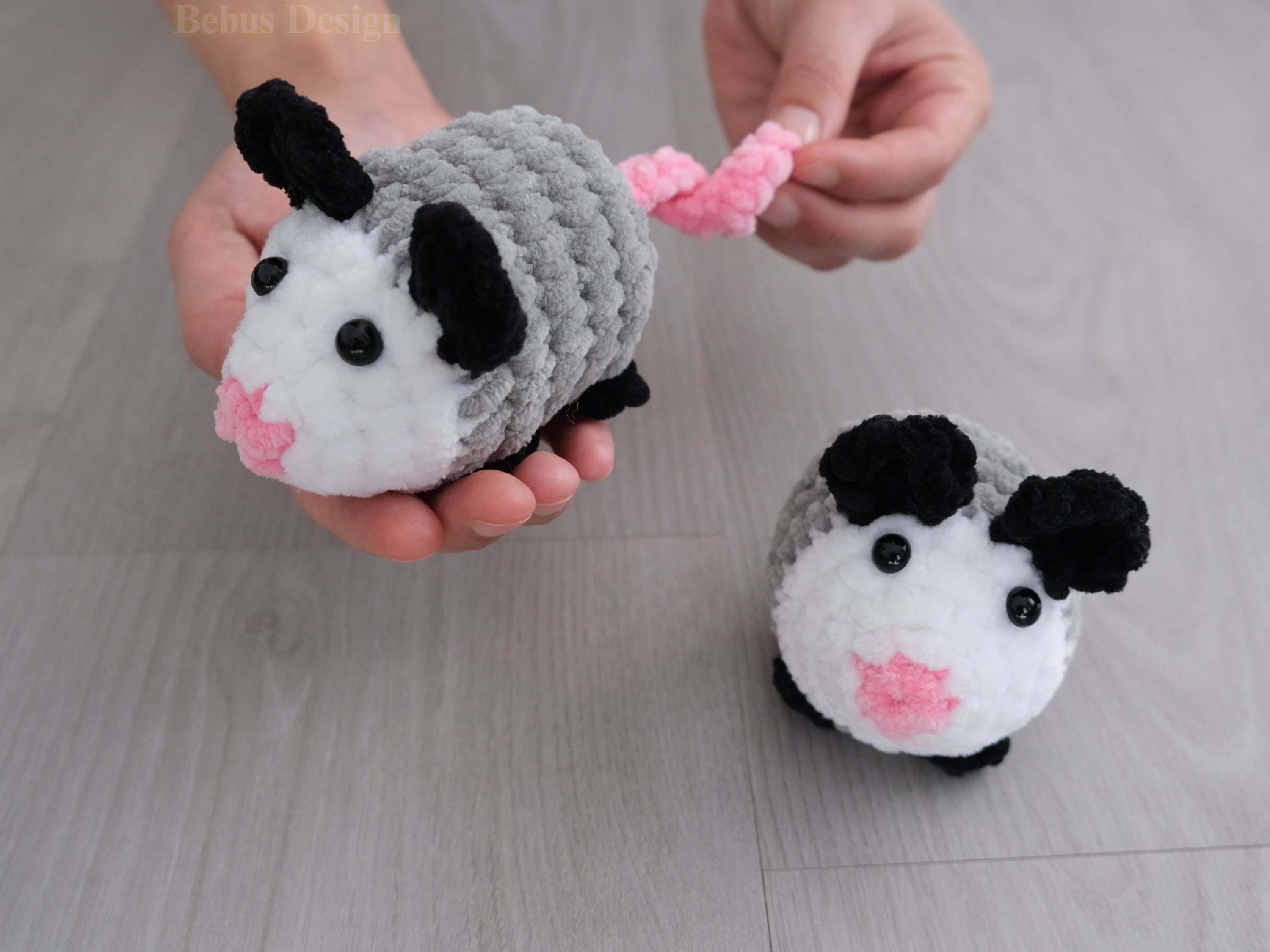 Possum Crochet Pattern Opossum Crochet Pattern Crochet Keychain Pattern ...