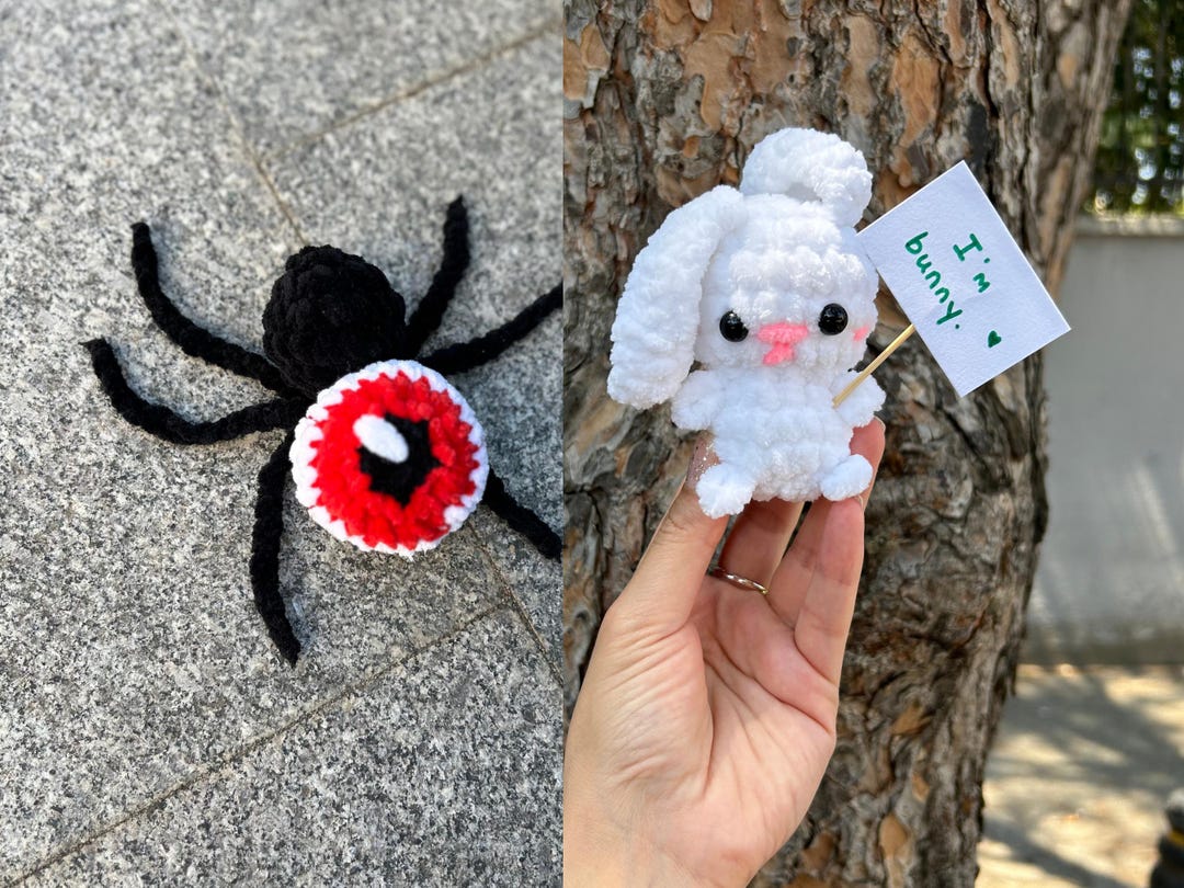 Eye Spider & Rabbit Crochet Patterns Plush Patterns Crochet Pattern ...